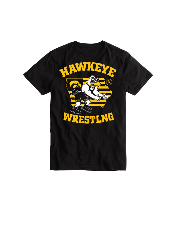 ANF Hawkeye Wrestling S/S - Black