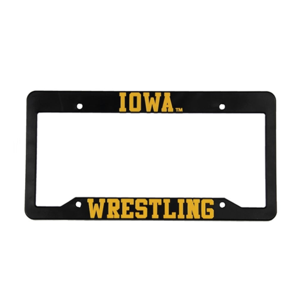 Iowa Wrestling License Plate Frame