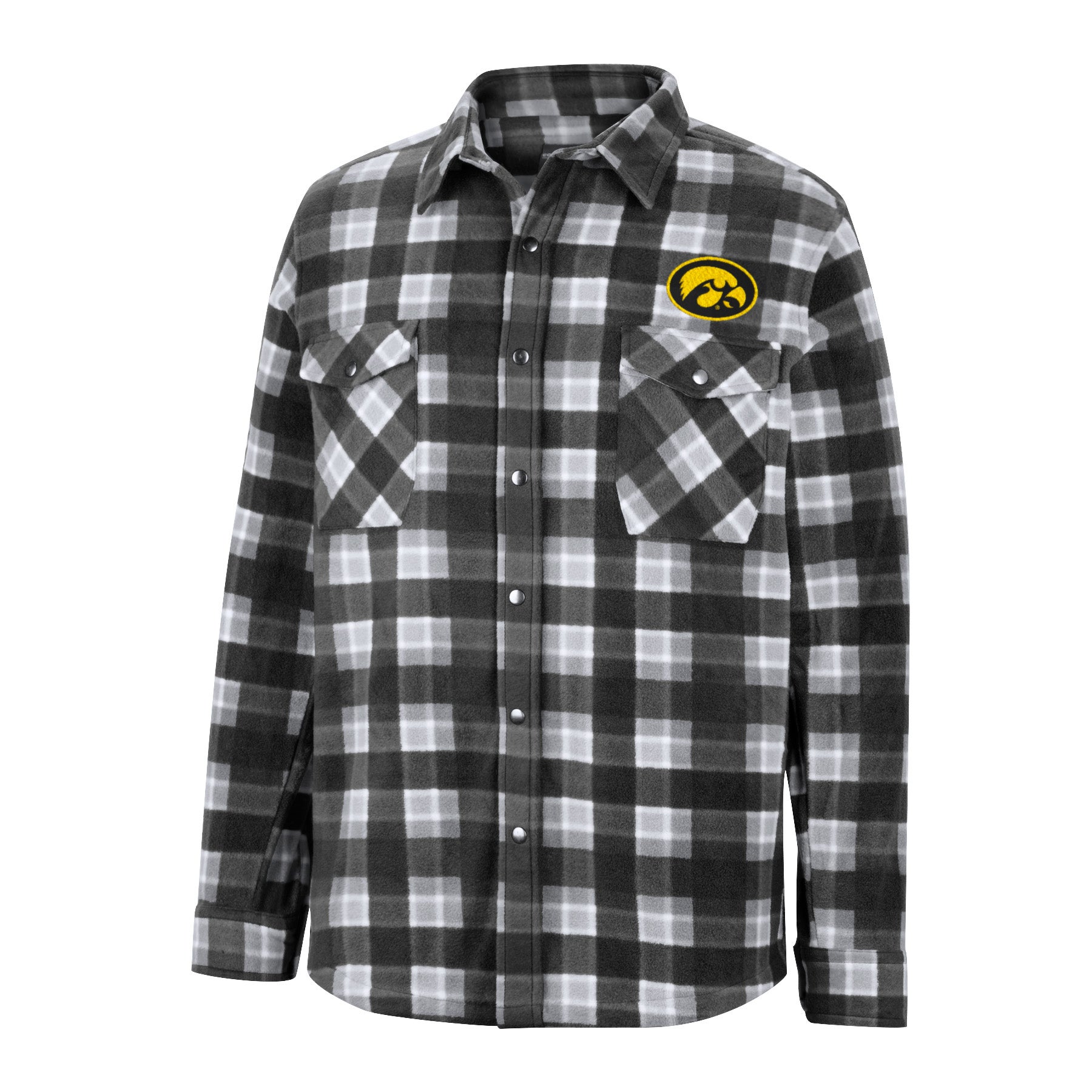Mens Iowa Hawkeye Snap up Flannel Jacket
