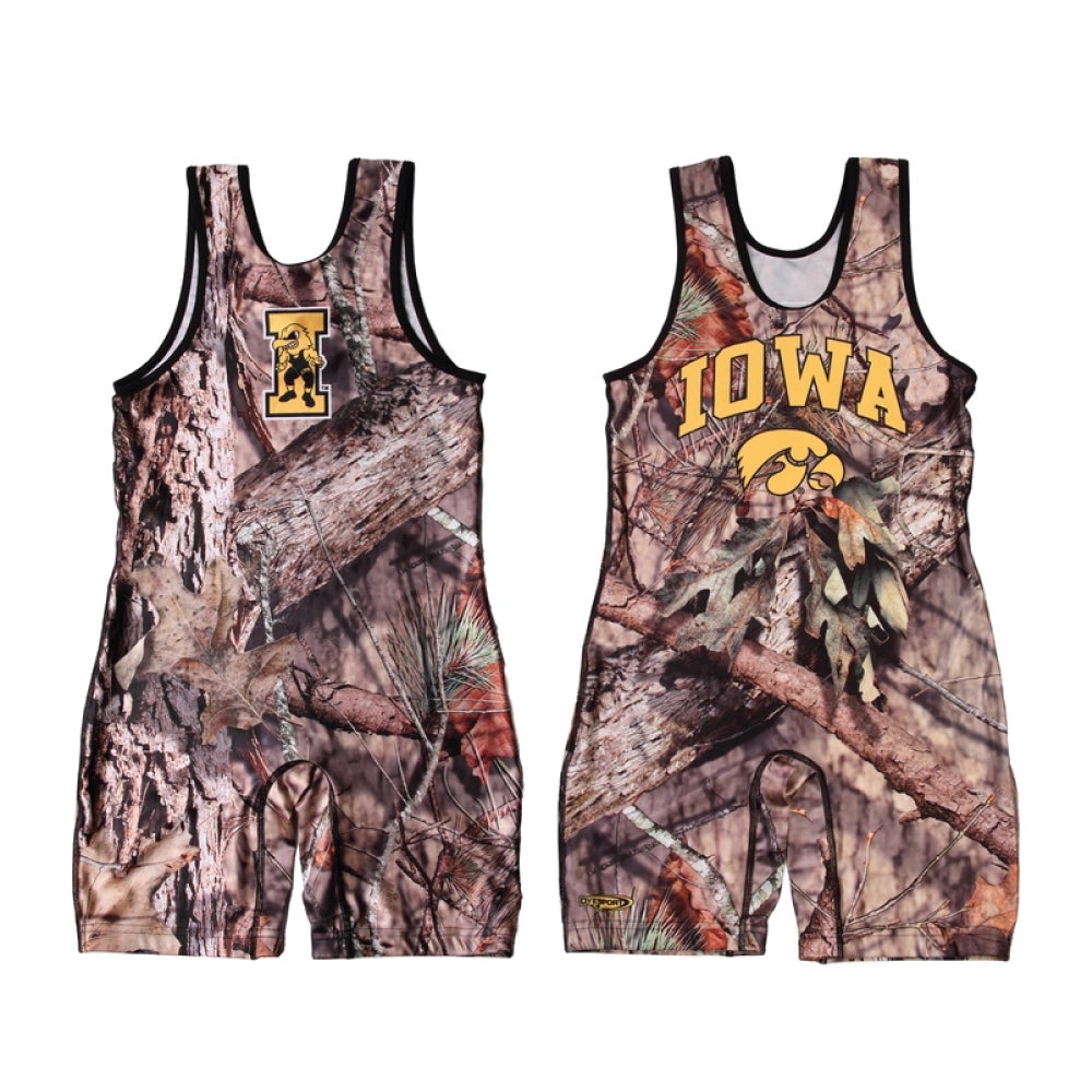 Iowa Hawkeye Mossy Oak® Wrestling Singlet
